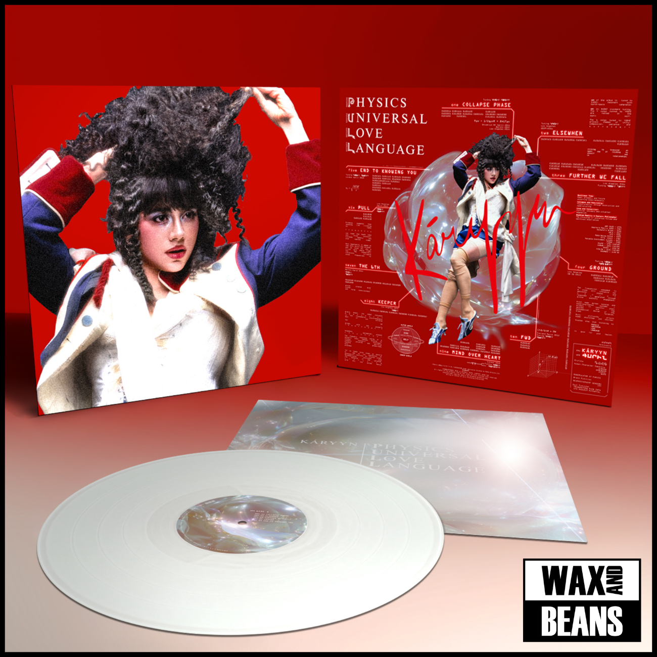 KÁRYYN - PHYSICS UNIVERSAL LOVE LANGUAGE (PULL) (White Vinyl) – Wax and ...