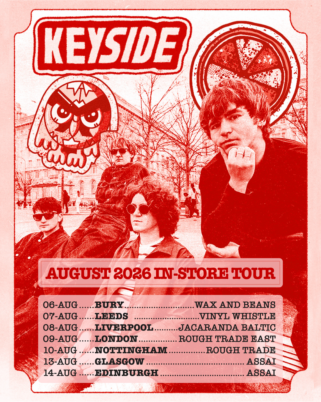 Keyside - Live + Meet & Greet - (Ticket + CD) - Thursday 6th August ...