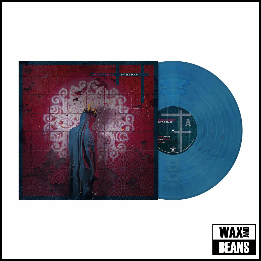 Kings Of Mercia - Battle Scars (Blue Highway Marbled Vinyl) – Wax and Beans