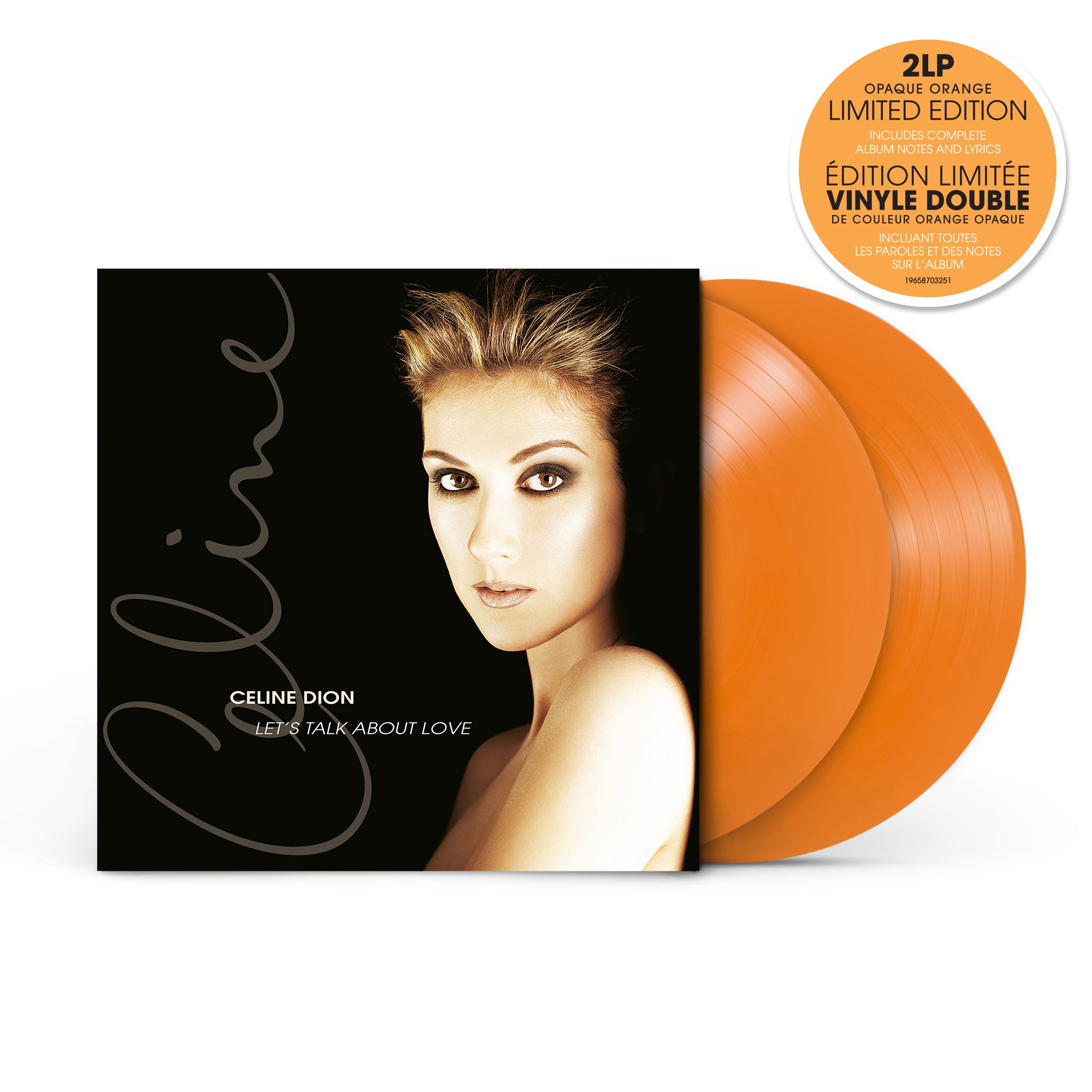 Céline Dion - Let’s Talk About Love (2LP Orange VInyl) – Wax and Beans